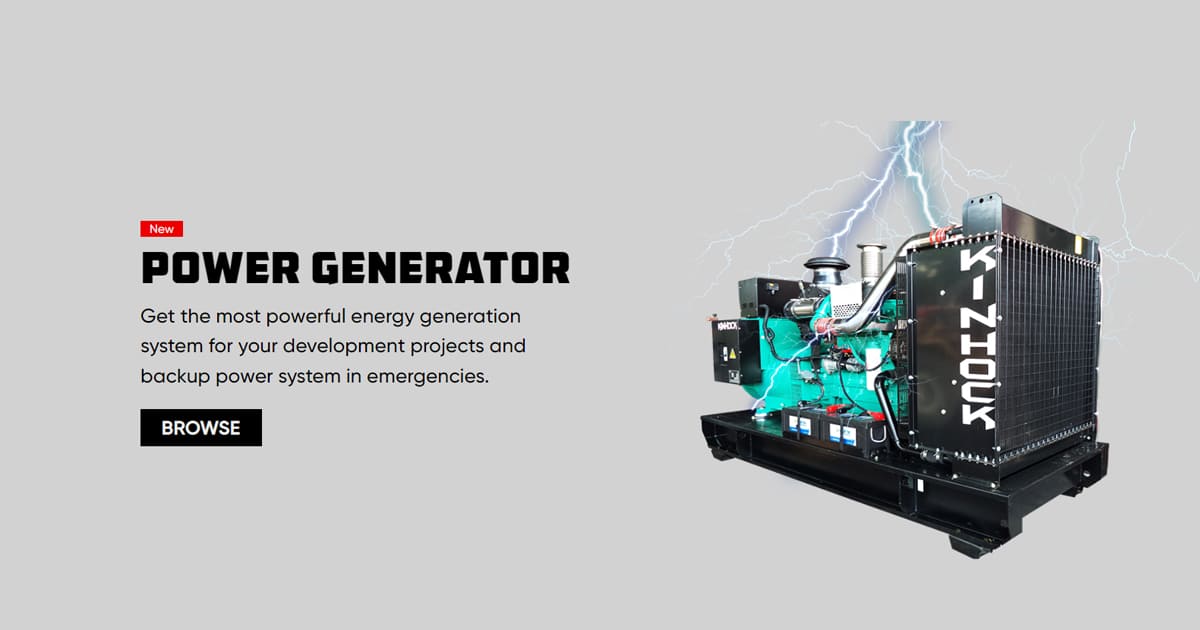 New Power Generator | Genset | KINHOCK